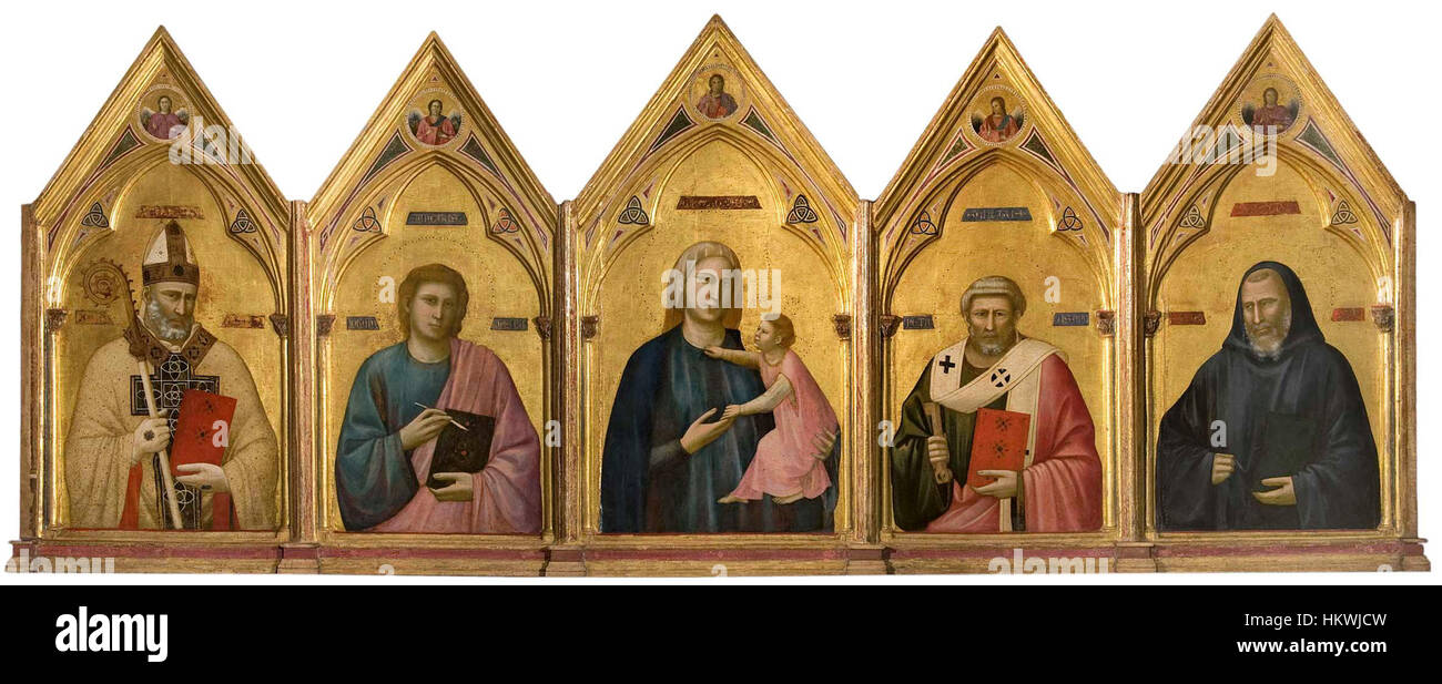 Giotto's 'Badia Polyptych,' created around 1300, is a key work of ...
