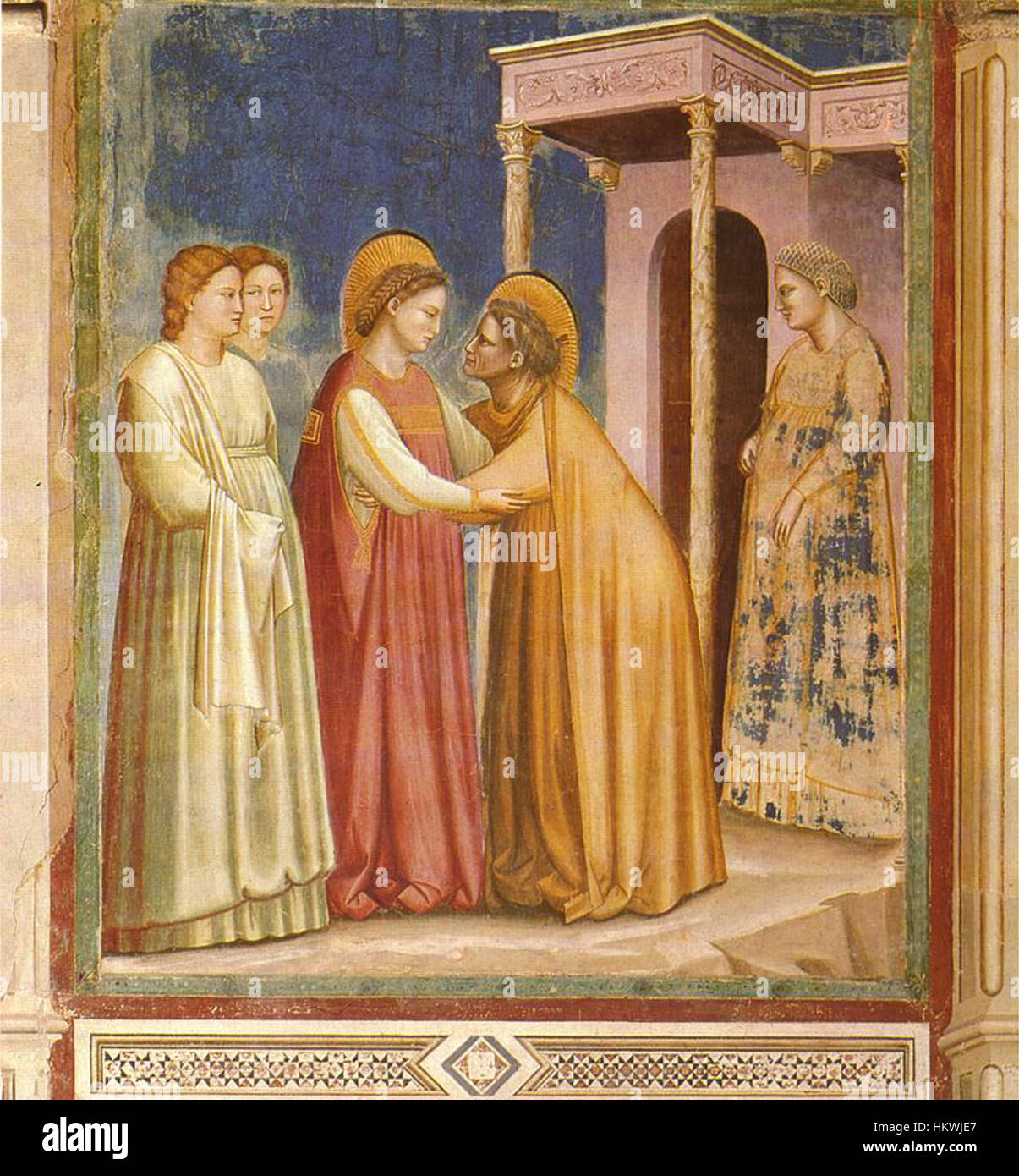 This fresco by Giotto, located in the Scrovegni Chapel, depicts the ...
