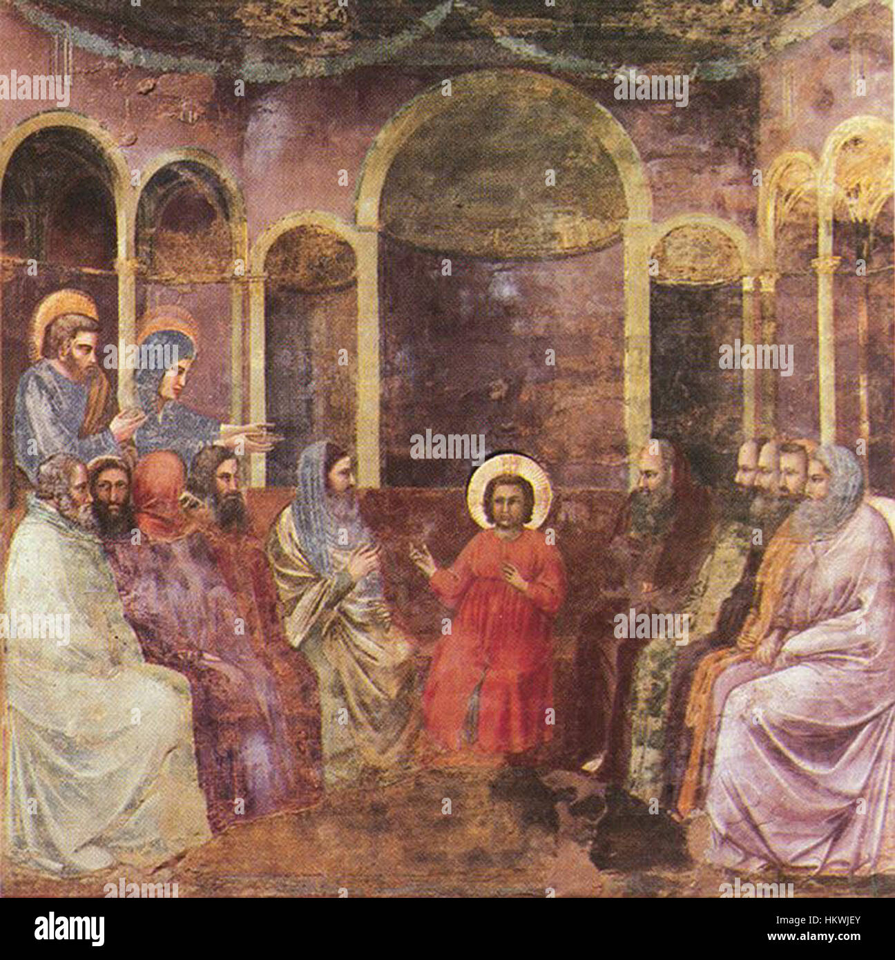 Giotto's 'Christ Among the Doctors' is a famous fresco from the ...