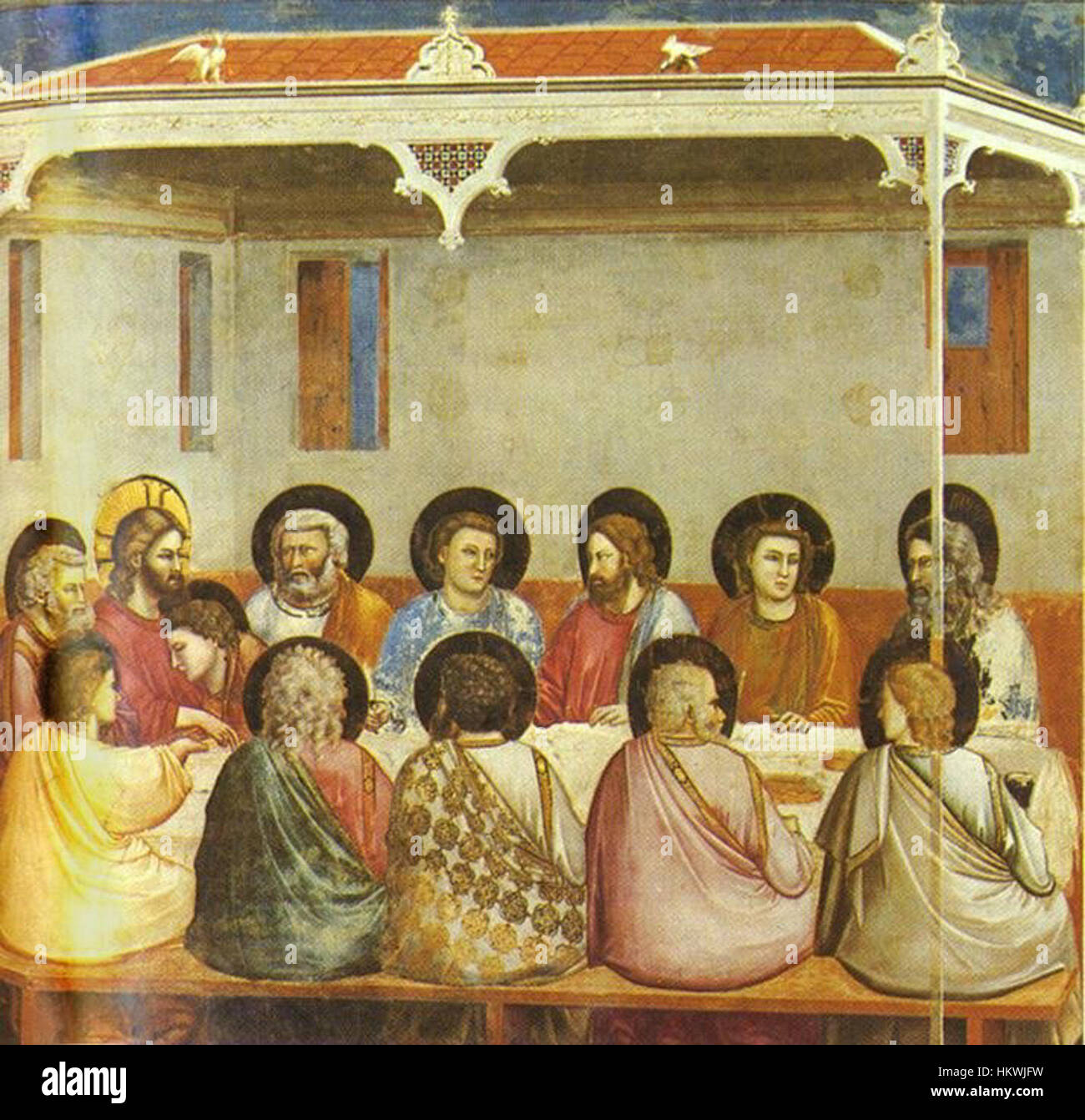 Giotto’s 'Last Supper,' part of his fresco series at the Scrovegni ...