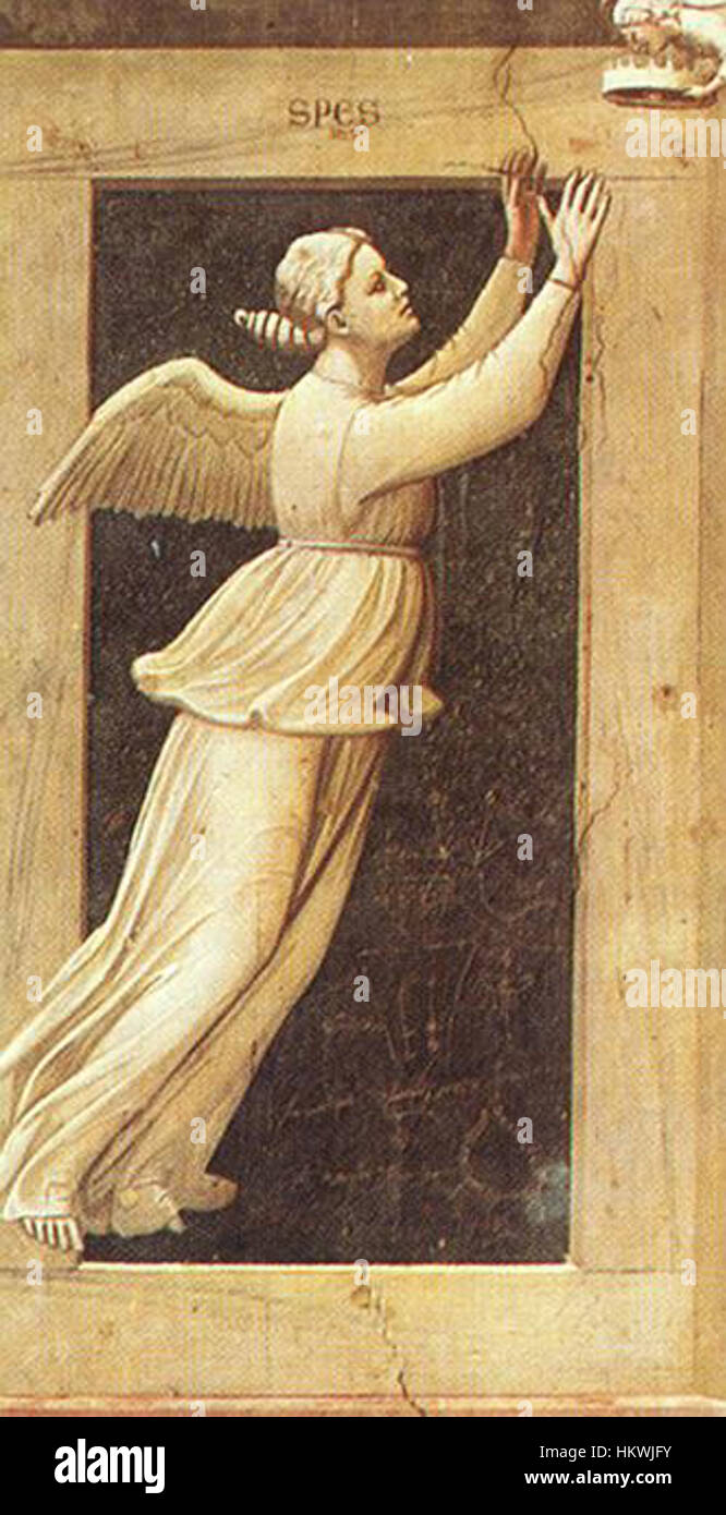 A section from Giottoâ€™s frescoes in the Scrovegni Chapel, titled ...