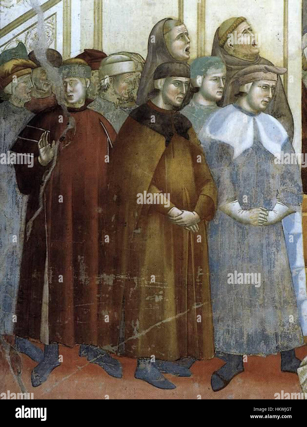 This detailed painting by Giotto di Bondone depicts the Institution of ...