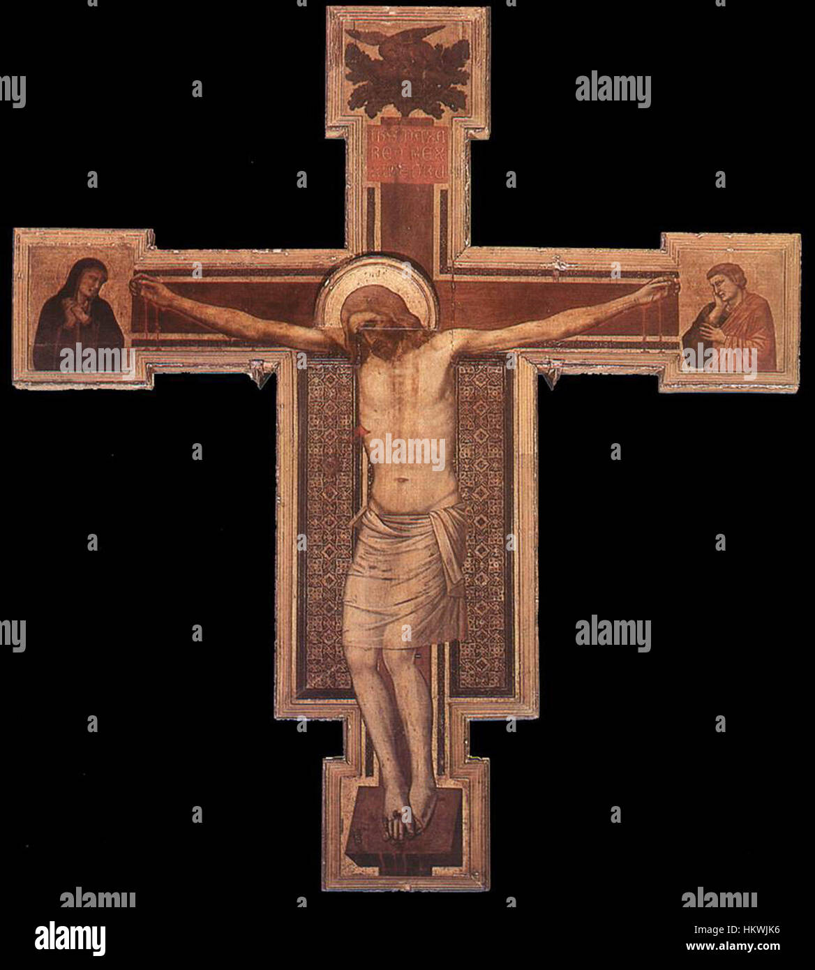 The 'Crucifix' by Giotto di Bondone, an iconic piece of religious art ...
