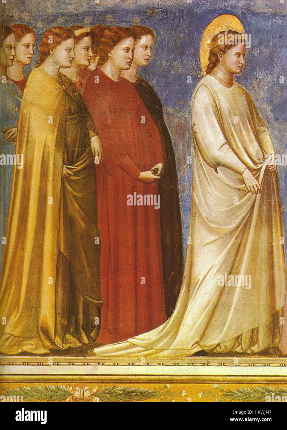 Giotto di Bondone’s 'Wedding Procession' from the series 'Scenes from ...