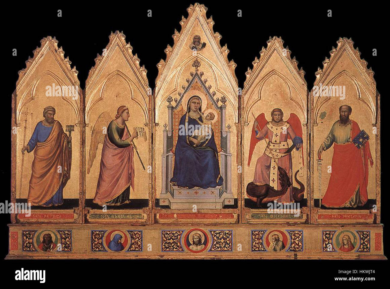 The *Polyptych* by Giotto di Bondone is a masterpiece of medieval art ...