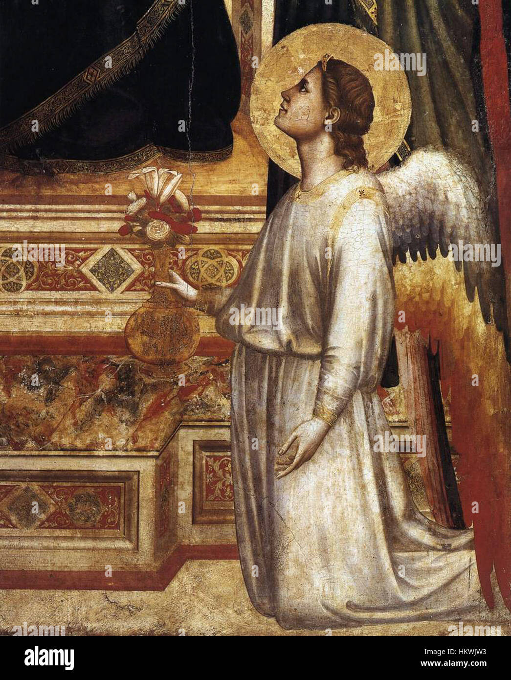 Giotto di Bondone - Ognissanti Madonna (detail) - WGA09333 Stock Photo ...