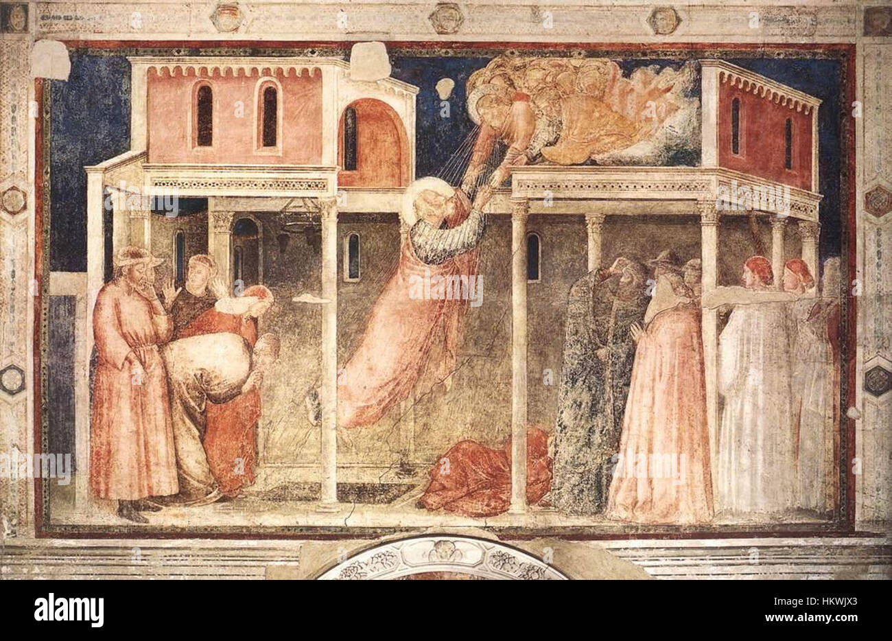 A fresco by Giotto di Bondone, depicting the Ascension of St. John the ...