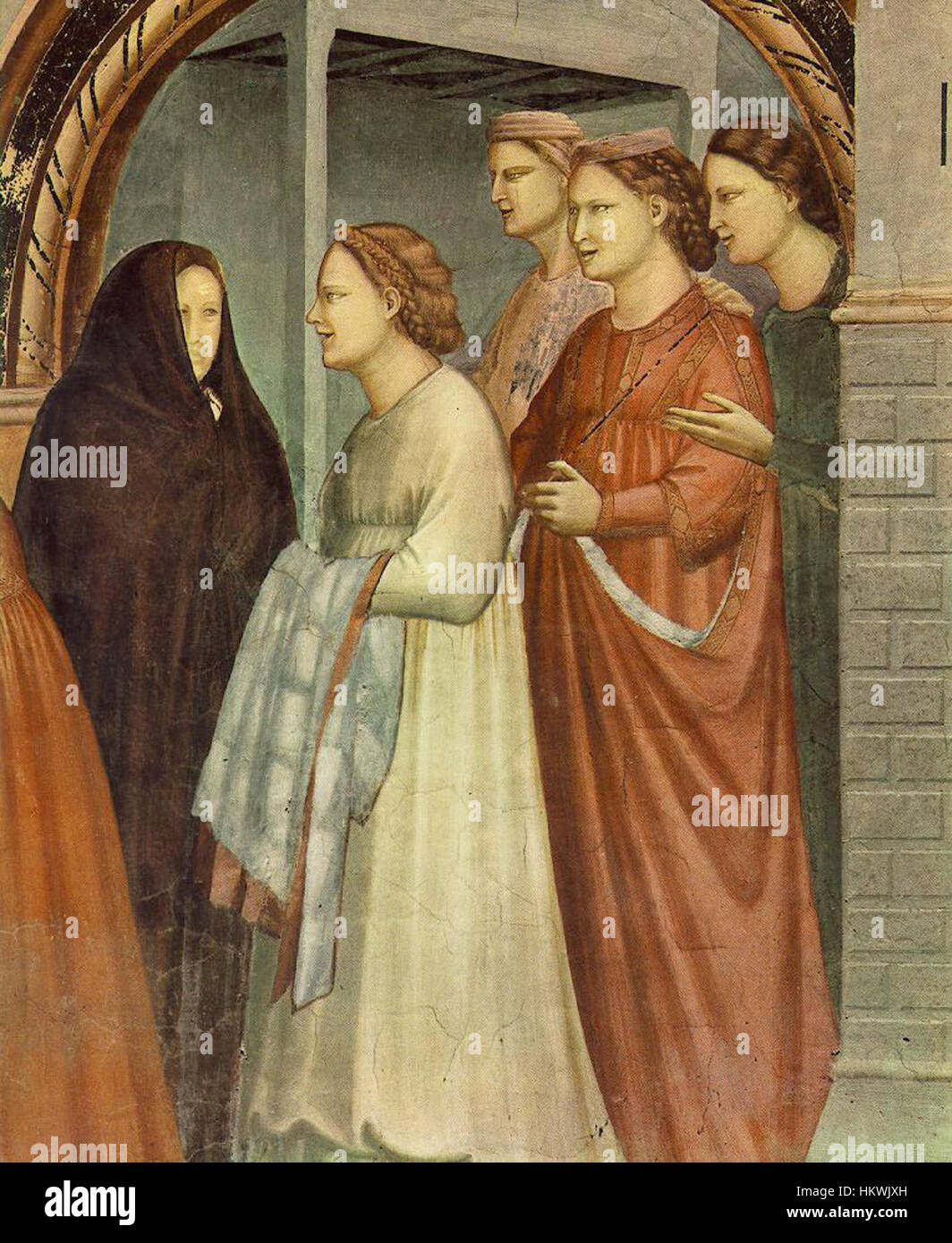 A detail from Giotto's depiction of Joachim, part of the series of ...