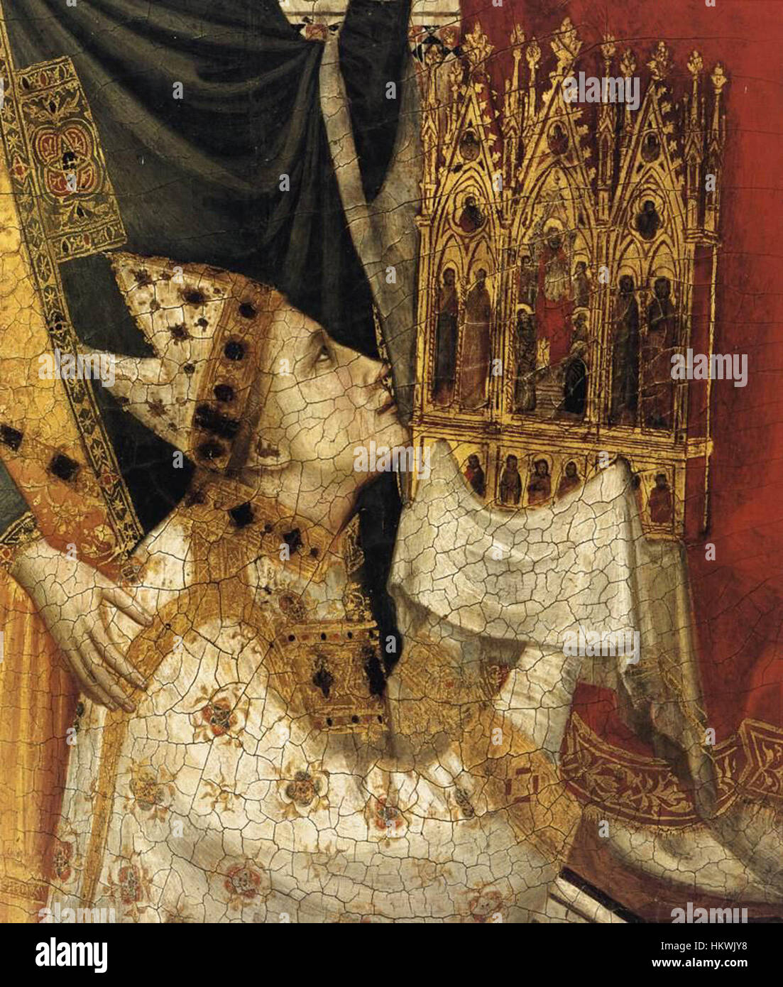 *St Peter Enthroned* is a detail from the *Stefaneschi Triptych* by ...