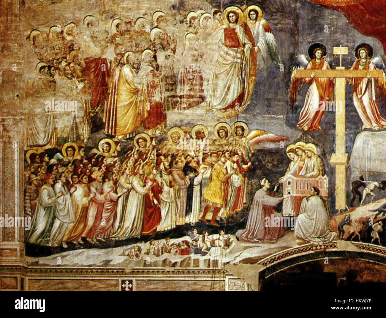 Giotto's frescoes in the Scrovegni Chapel, including the 'Giudizio Universale' (Last Judgment ...