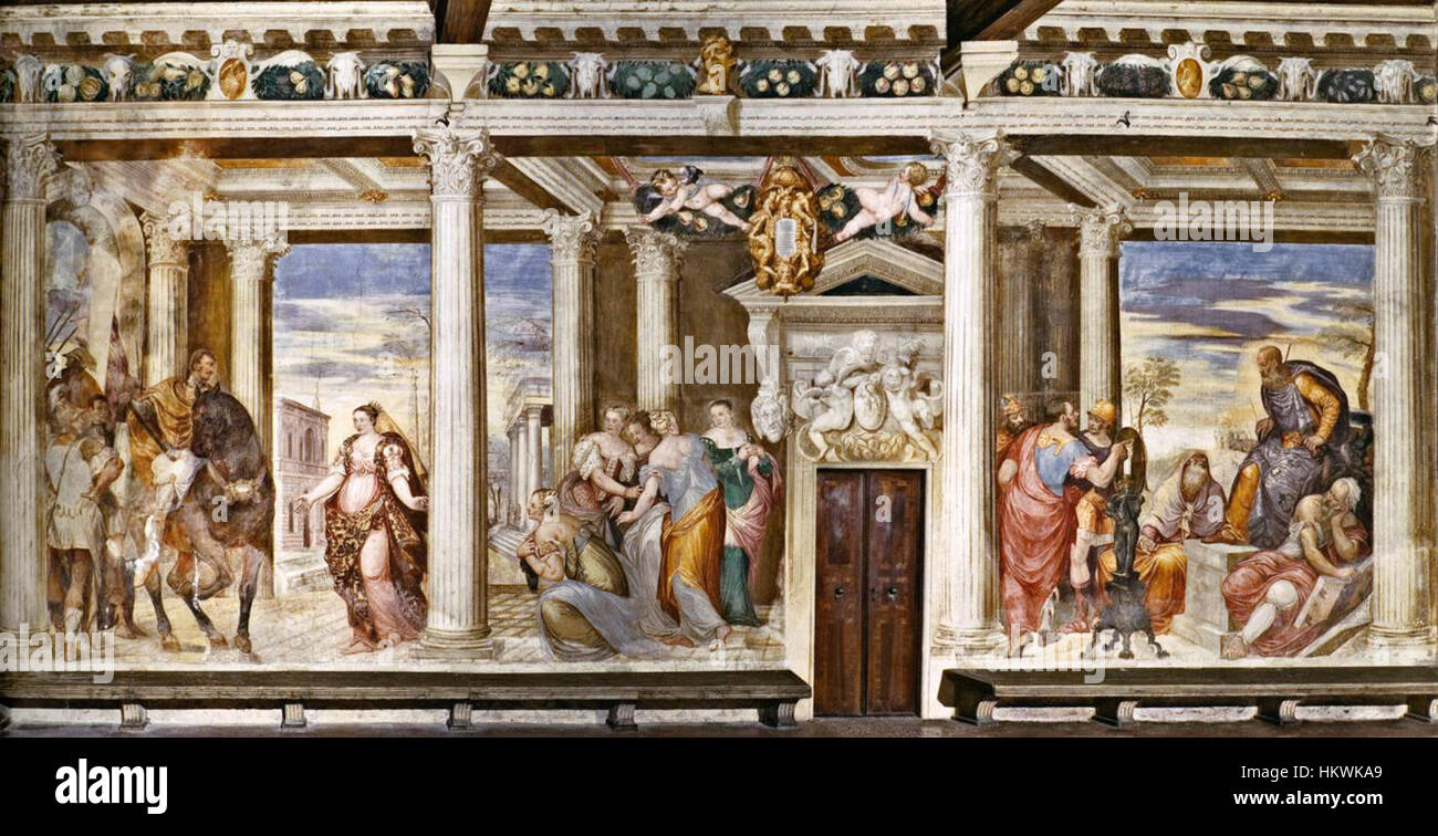 Giovanni Antonio Fasolo, Castello Porto Colleoni Thiene, Sofonisba ...