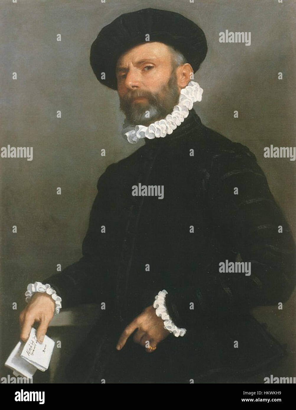 This portrait, created by Giovanni Battista Moroni, showcases the ...