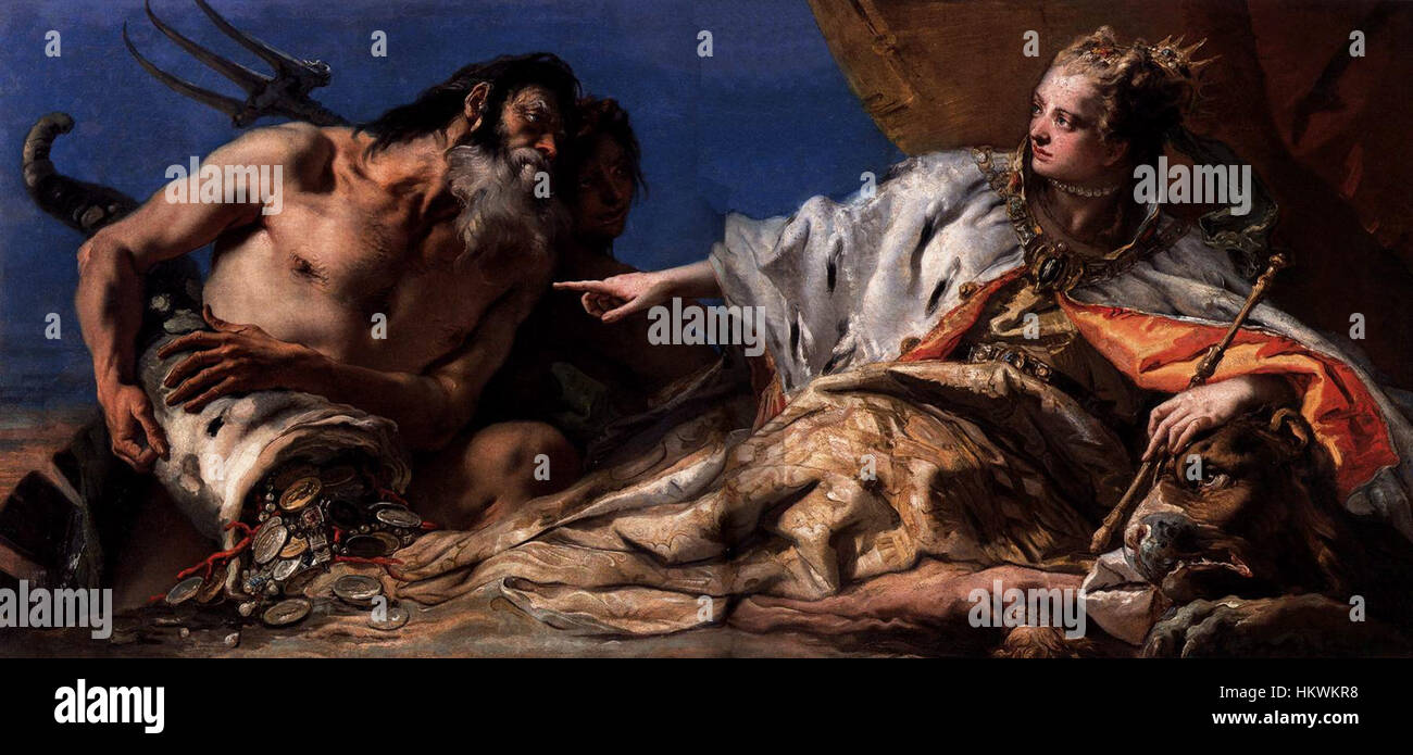 Giovanni Battista Tiepoloâ€™s 'Neptune Offering Gifts to Venice' is an ...