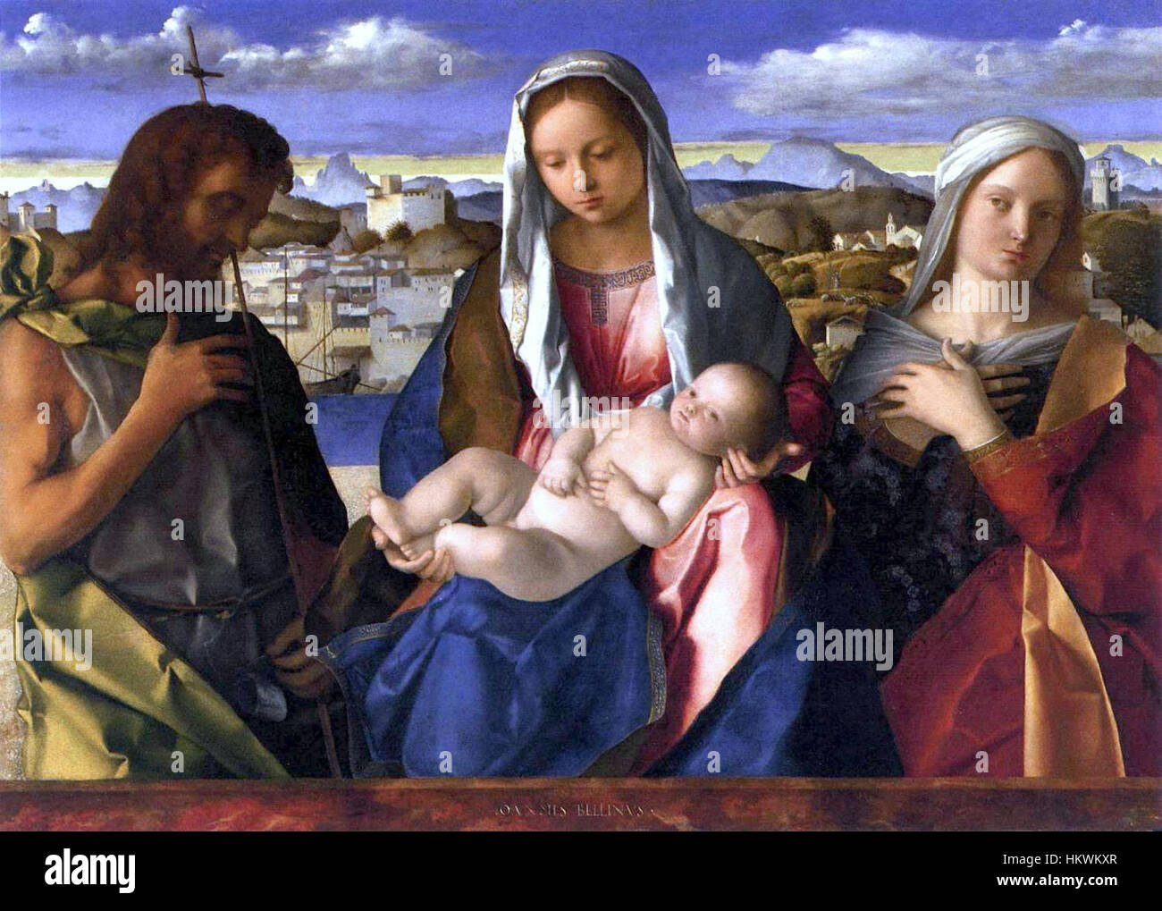 A painting by Giovanni Bellini titled 'Sacra Conversazione Giovanelli'. This masterpiece depicts ...