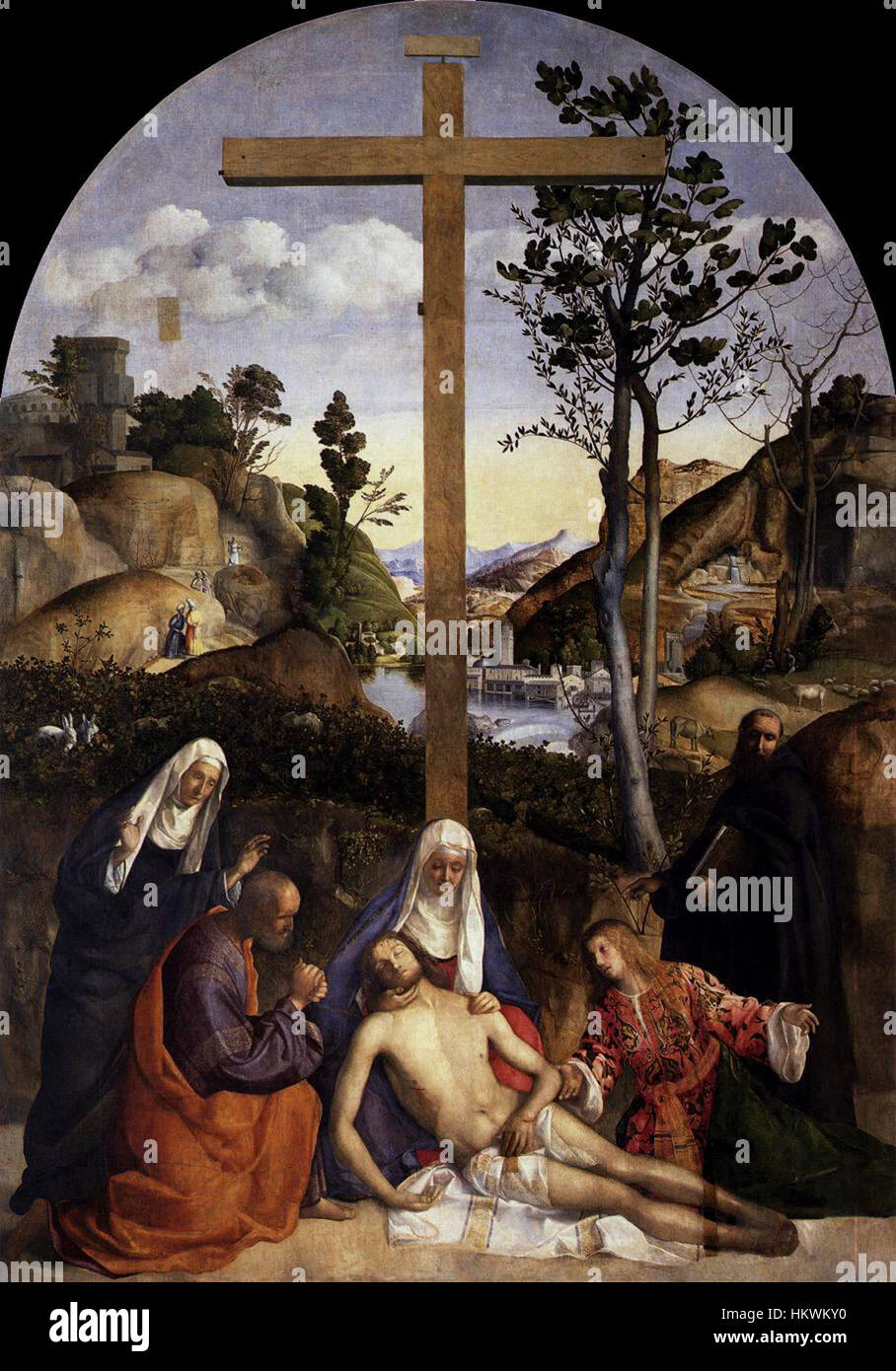 Giovanni Bellini’s 'Lamentation over the Dead Christ' depicts the mourning of Christ’s body ...