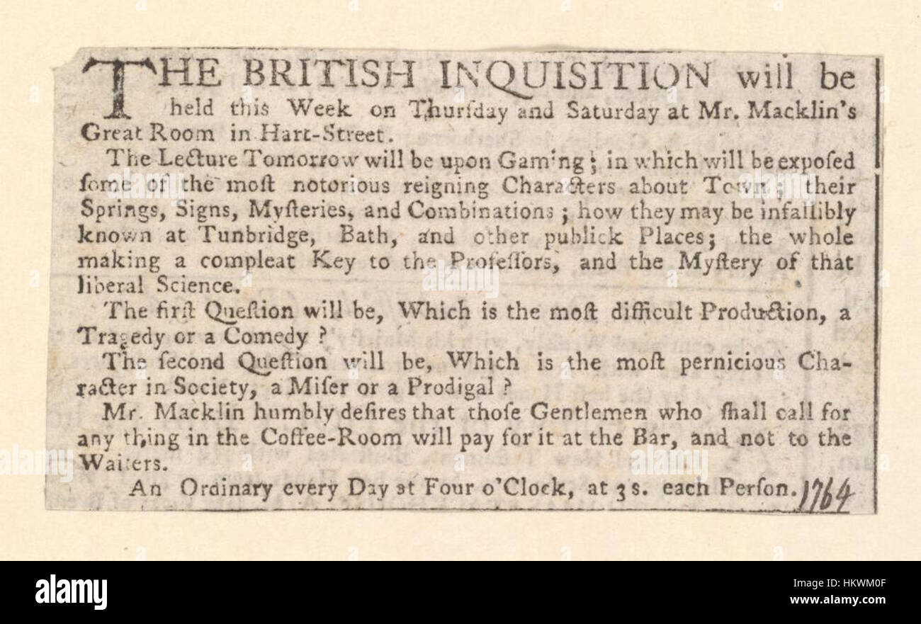 A historic newscutting from the Bodleian Libraries announcing a lecture ...