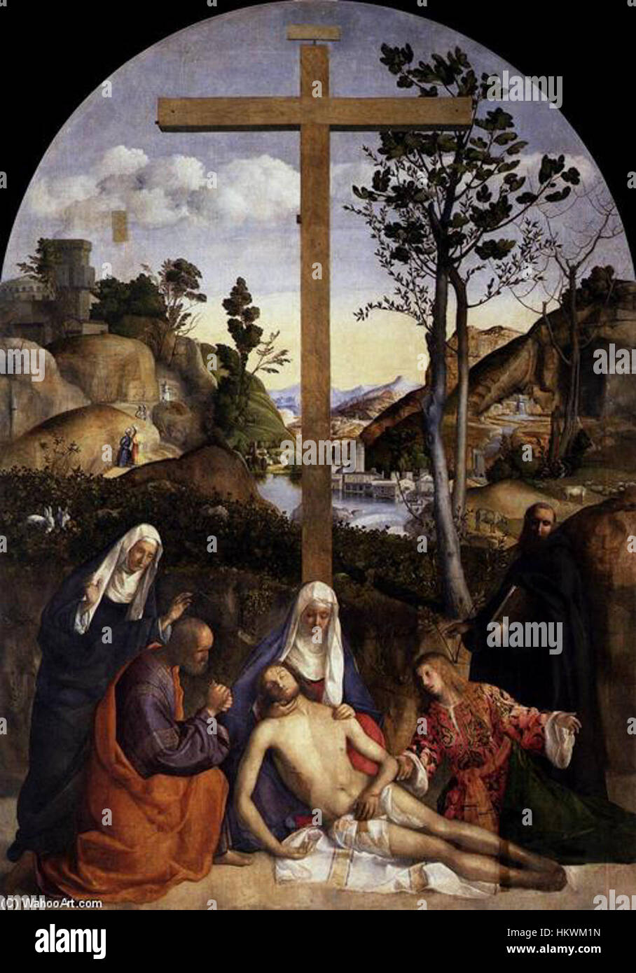 *Lamentation over the Dead Christ* by Giovanni Bellini, housed in the Gallerie Accademia in ...