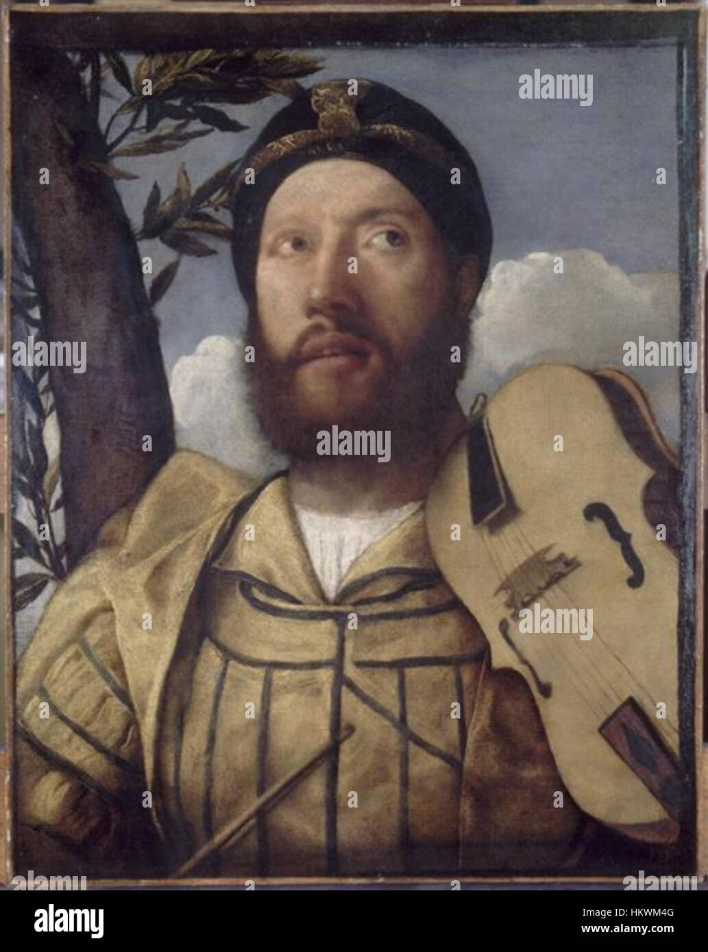 A painting by Giovanni Cariani, showcasing his distinctive style in ...