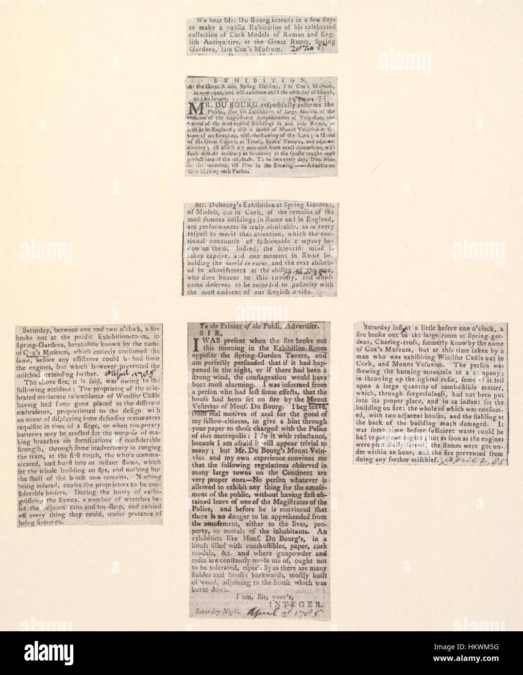 This newscutting from the Bodleian Libraries documents a fire in a ...