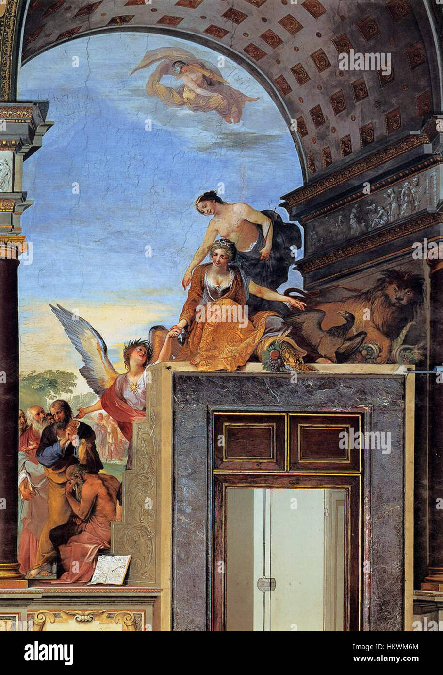 Giovanni da San Giovanniâ€™s painting *Fame Showing the Wandering ...