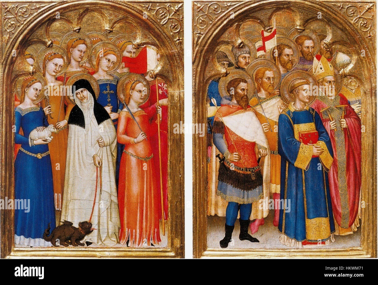 Giovanni da Milanoâ€™s 'Ognissanti Polyptych' includes the 'Choir of ...