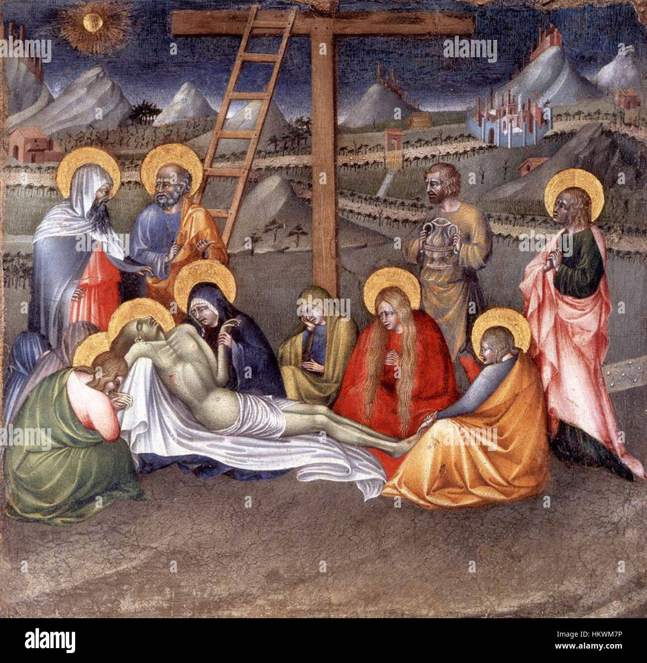 Giovanni di Paoloâ€™s 'Lamentation over the Dead Christ' depicts the ...