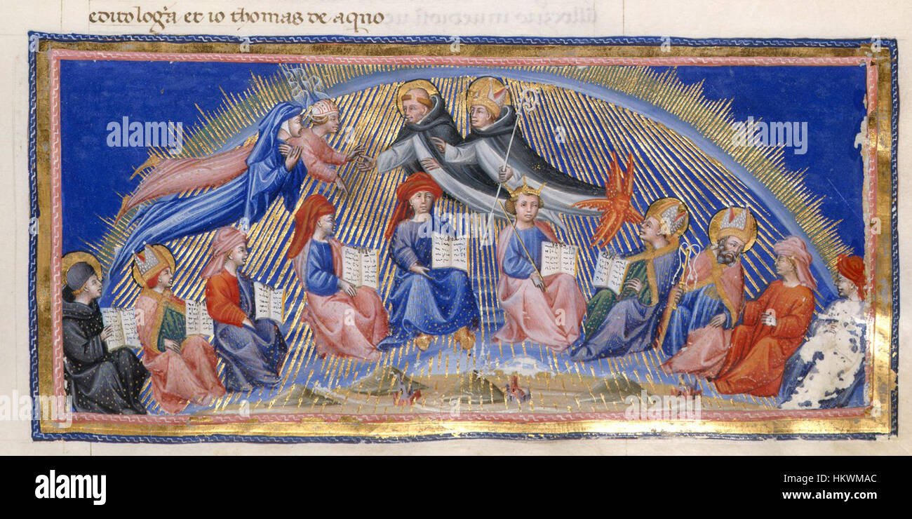 A work by Giovanni di Paolo depicting the 'Paradiso' (Heaven), with the ...