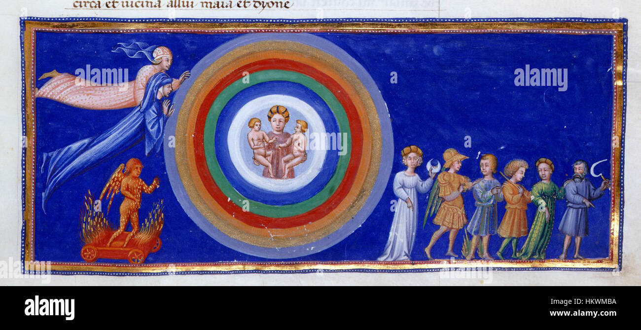 Giovanni di Paolo’s 'Paradiso 41 Sette Sfere' is a depiction of the ...