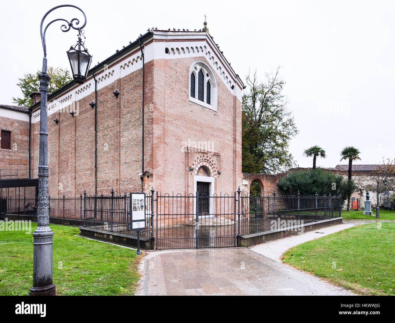 PADUA, ITALY - NOVEMBER 1, 2012: medieval Scrovegni Chapel in parco ...
