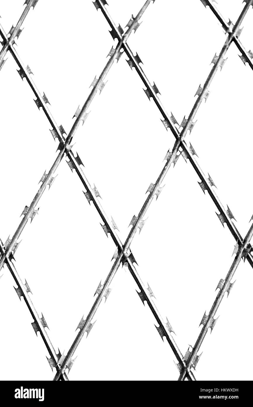 abstract razor wire in the clear sky like background texture Stock ...