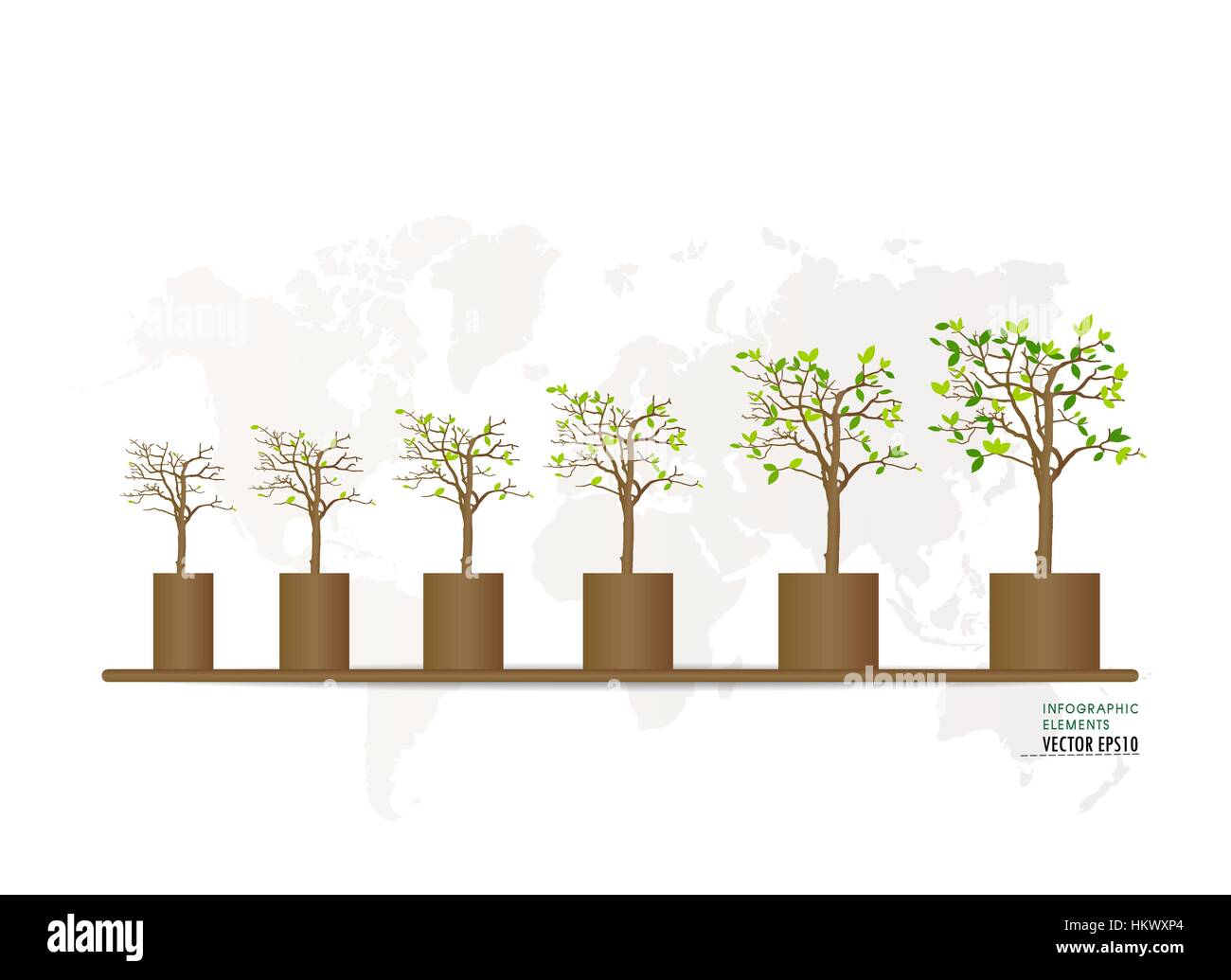 Green economy concept : Graph of growing sustainable environment with ...