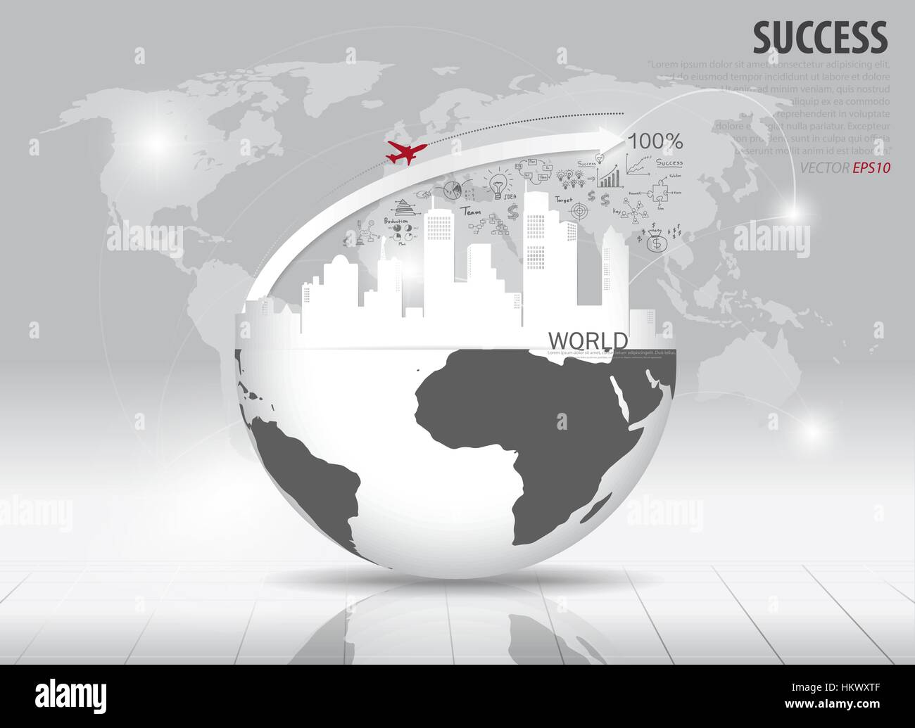 Modern design graph with drawing business strategy plan concept idea ...