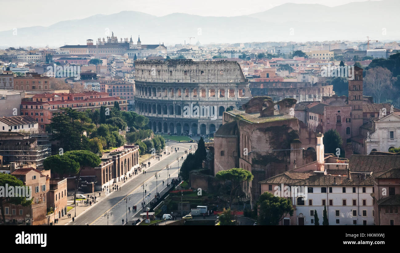 Rome coliseum from above hi-res stock photography and images - Alamy