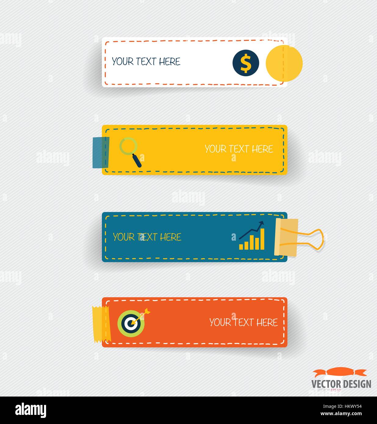 Cute note papers. Vector illustration Stock Vector Image & Art - Alamy