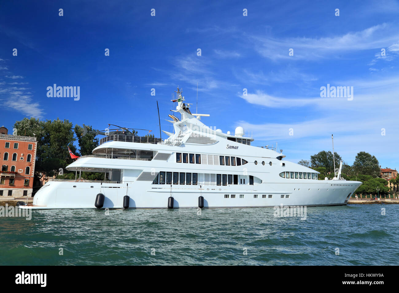 Luxury mega superyacht Samar, IMO 1008190 Stock Photo - Alamy