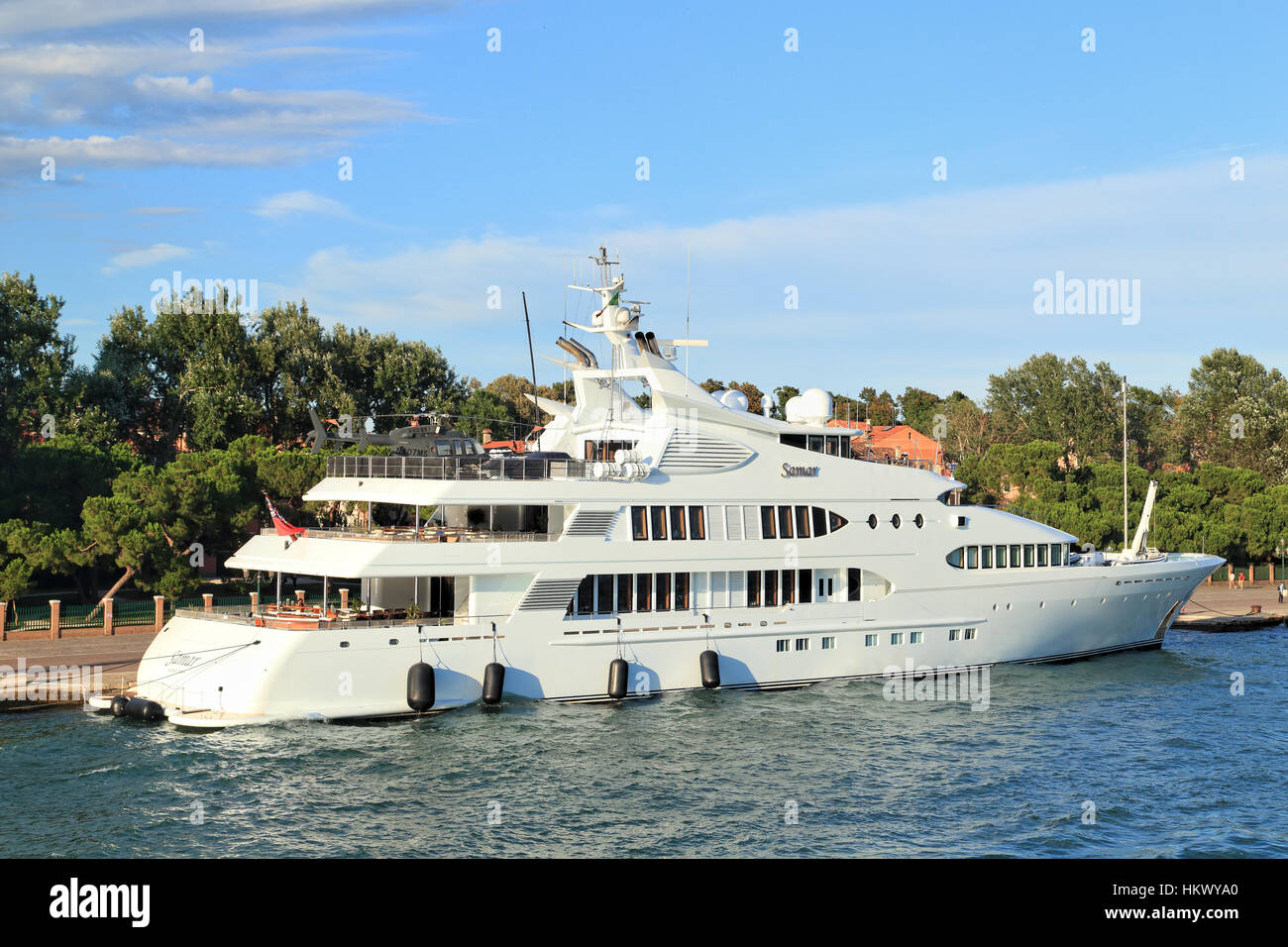 Luxury mega superyacht Samar, IMO 1008190 Stock Photo - Alamy