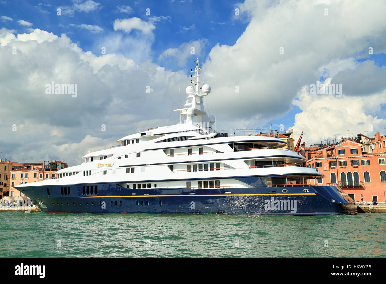 Luxury mega superyacht Freedom, IMO 8975067 Stock Photo - Alamy