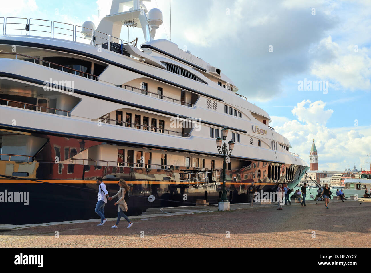 Luxury mega superyacht Freedom, IMO 8975067 Stock Photo - Alamy