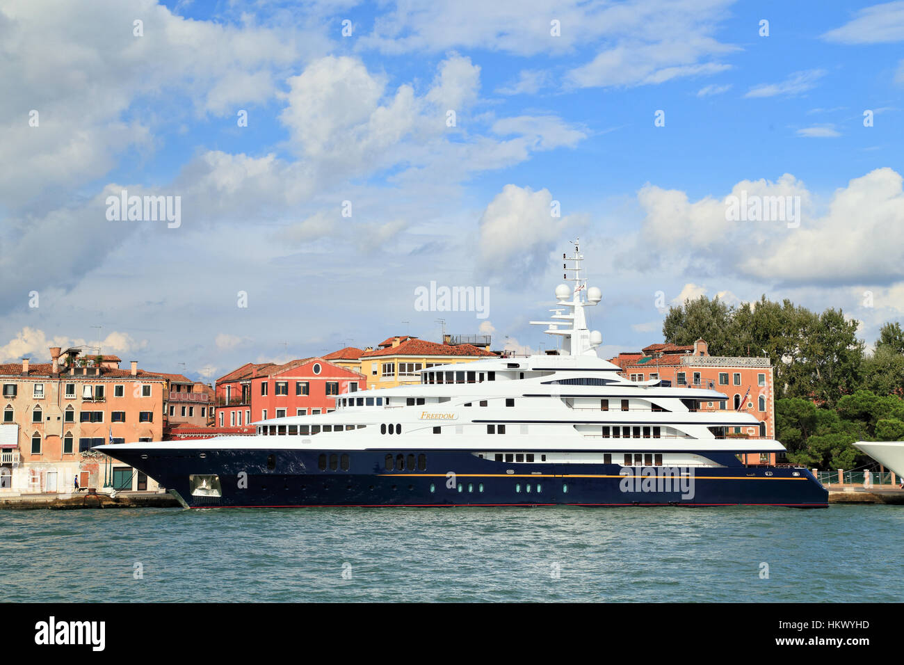 Luxury mega superyacht Freedom, IMO 8975067 Stock Photo - Alamy