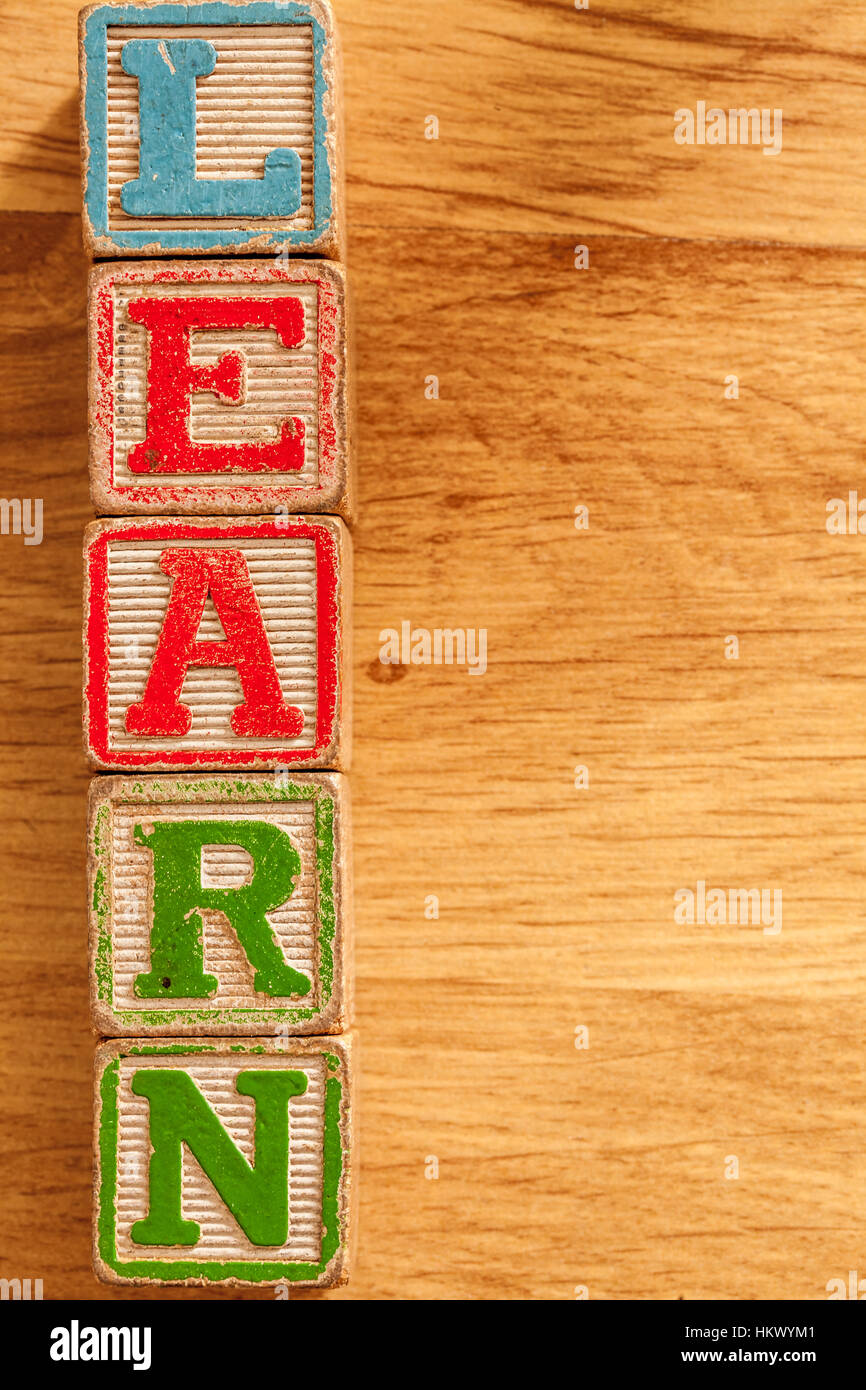Spell word with blocks hi-res stock photography and images - Alamy
