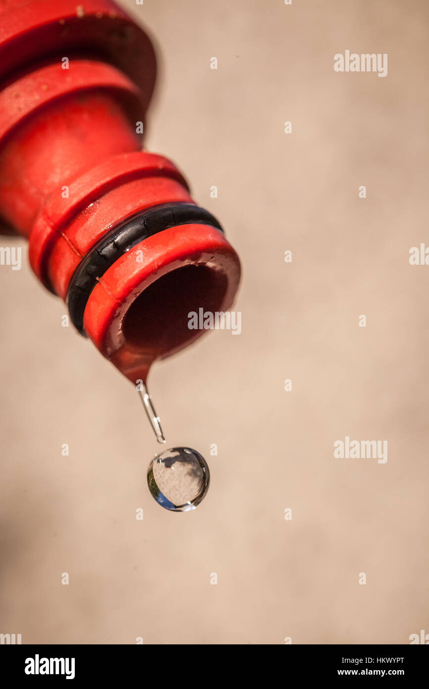 Hose nozzle water drip hi-res stock photography and images - Alamy