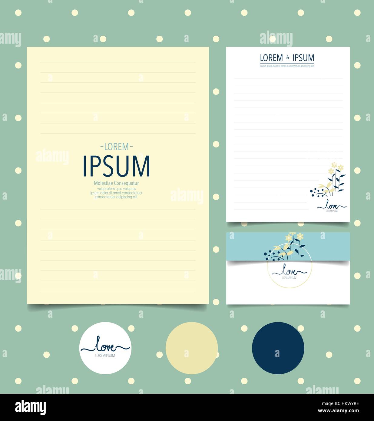Collection of various paper designs (paper sheets, lined paper, note ...