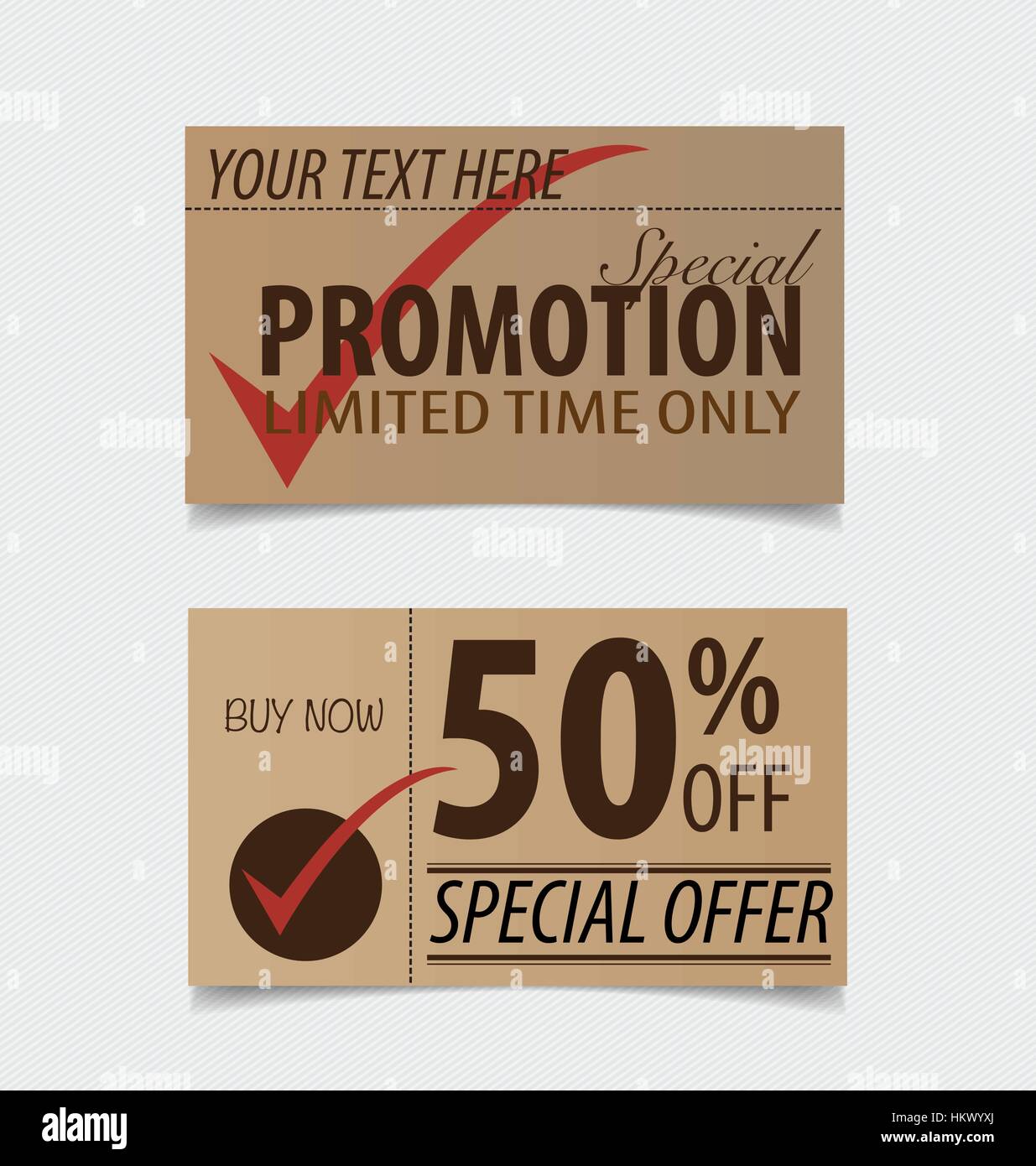 Sale Coupon, voucher, tag. Vintage Style template Design vector ...