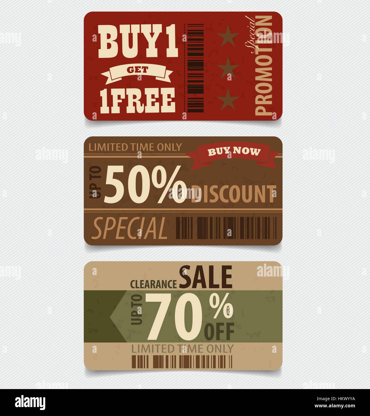 Sale Coupon, voucher, tag. Vintage Style template Design vector ...