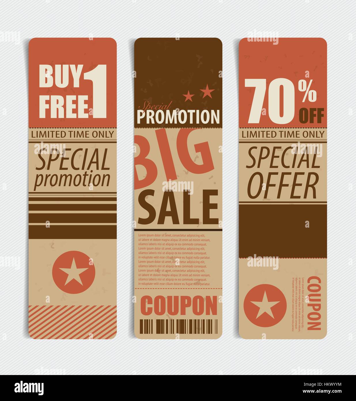 Price tag, sale coupon, voucher. Vintage Style template Design vector ...