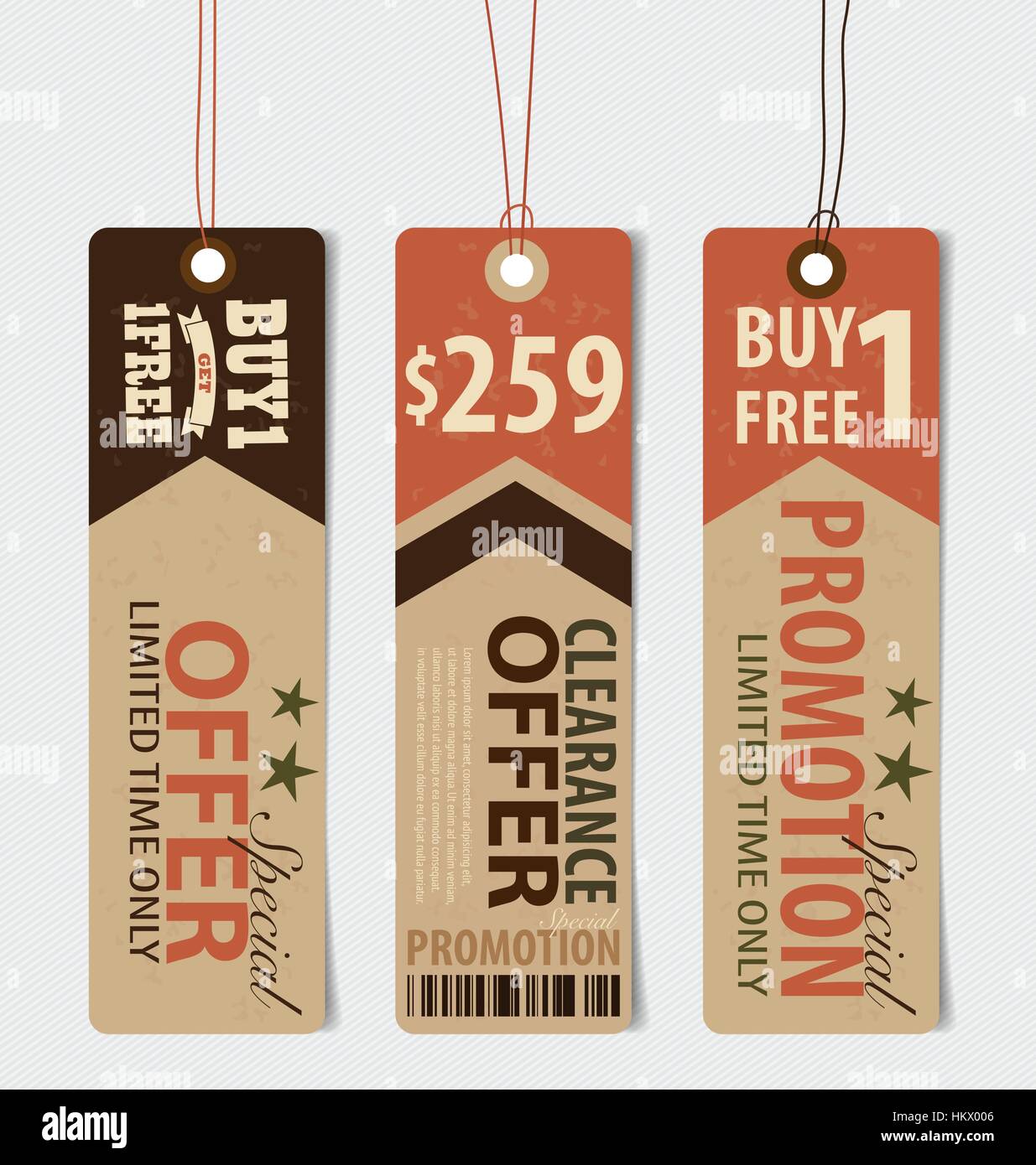 Price tag, sale coupon, voucher. Vintage Style template Design vector ...