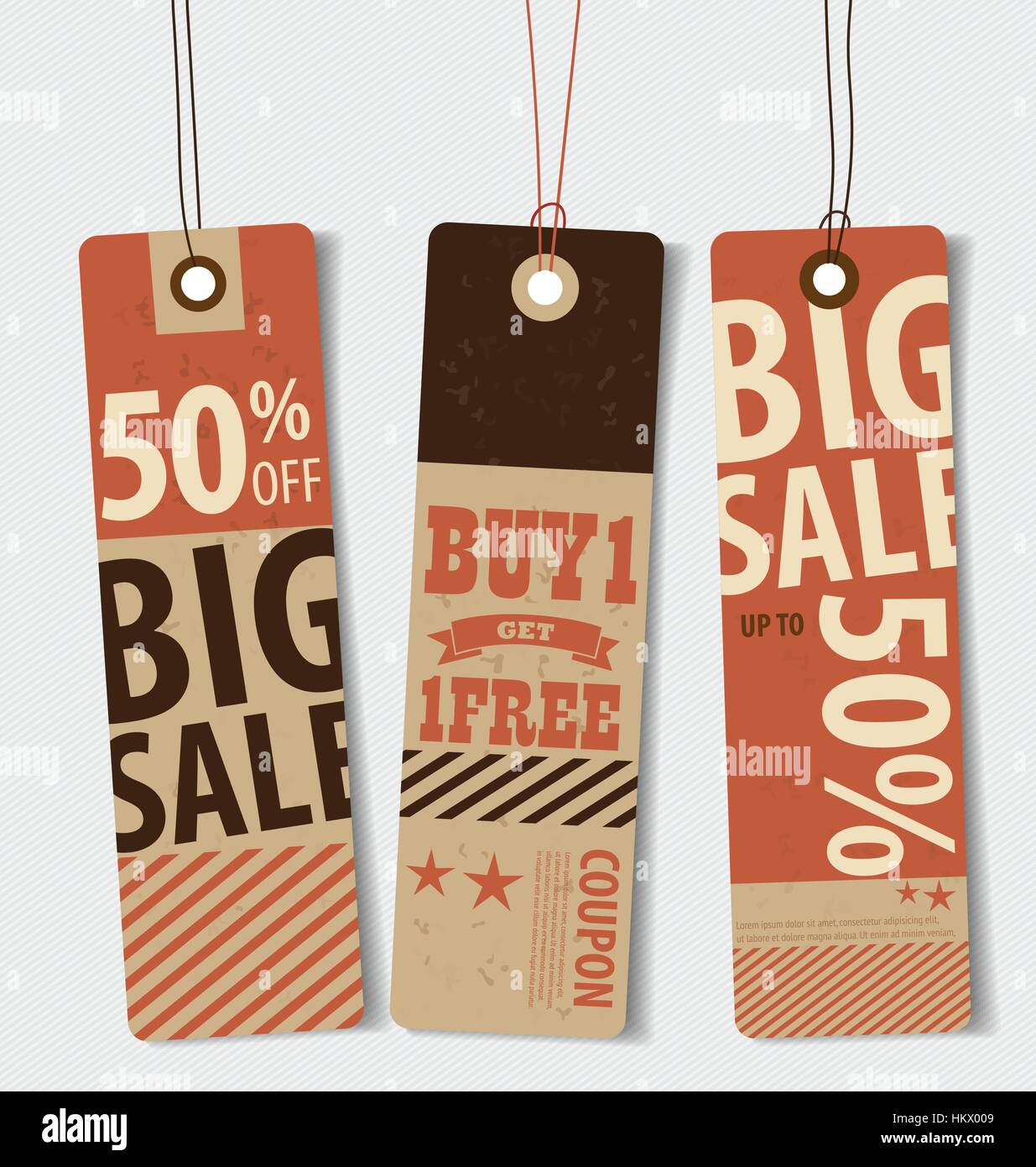 Price tag, sale coupon, voucher. Vintage Style template Design vector ...