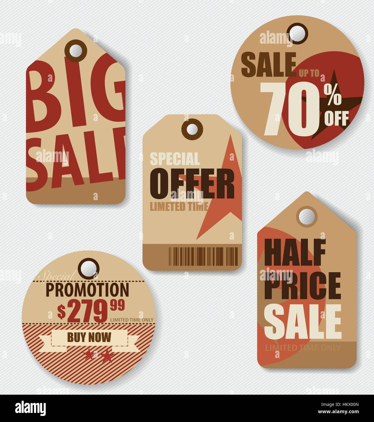 Price tag, sale coupon, voucher. Vintage Style template Design vector ...