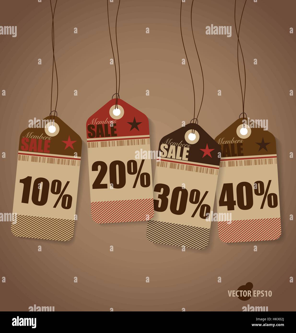 Price tag, sale coupon, voucher. Vintage Style template Design vector ...