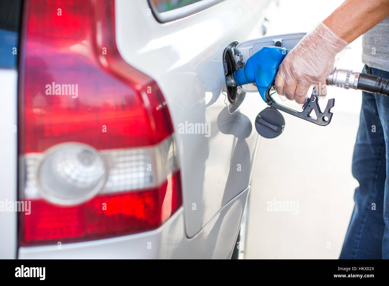 Car fueling at the gas station Stock Photo - Alamy